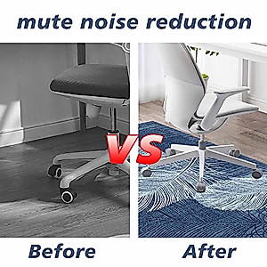 YEXEXINM 36"X48" Chair Mat for Hardwood Floor, Anti-Slip Desk Chair Mat, Chair Rugs Floor Protectors Mat, Desk Chair Mat for Computer Rolling Chair, Chair Carpet Mat for Home Office