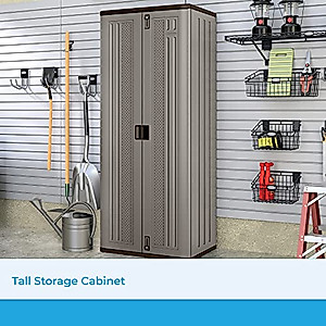 Suncast BMC7200 Storage Cabinet, Platinum