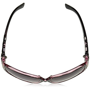 SOUTHPOLE Women's 1017SP Rectangular Sunglasses, Black & Pink, 62 mm