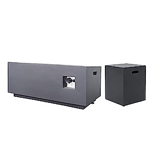 Christopher Knight Home Caroline Outdoor Fire Pit, Dark Gray