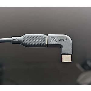 Cellularize Right Angle USB C Adapter USB C 90 Degree Adapter 40Gbps Low Profile Male to Female Extender 240W Thunderbolt 4/3 Data for Steam Deck Notebook Tablet Mobile Phone (3 Pack)