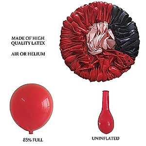 HYOWCHI Ladybug Party Supplies - 151 Pcs Ladybug Birthday Party Decorations Balloon Garland Arch Kit, Red Black Polka Dot Balloon Arch For Ladybug & Cat Noir Theme Baby Shower Birthday Party Supplies