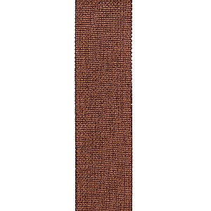 Berwick Offray 1.5" Wide Rustic Saddle Polyester Ribbon, Mud Pie Brown, 3 Yards