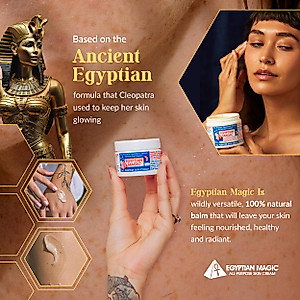 Egyptian Magic - All Purpose Face, Body, and Dry Skin Moisturizing Cream, Skin Protectant for Women & Men, Eczema Care Healing Balm, Scar Treatment, Stretch Marks, and Tattoo Aftercare, 1oz Jar