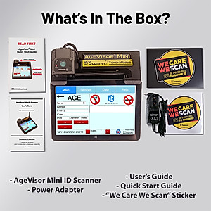 AgeVisor Touch ID Scanner - Black