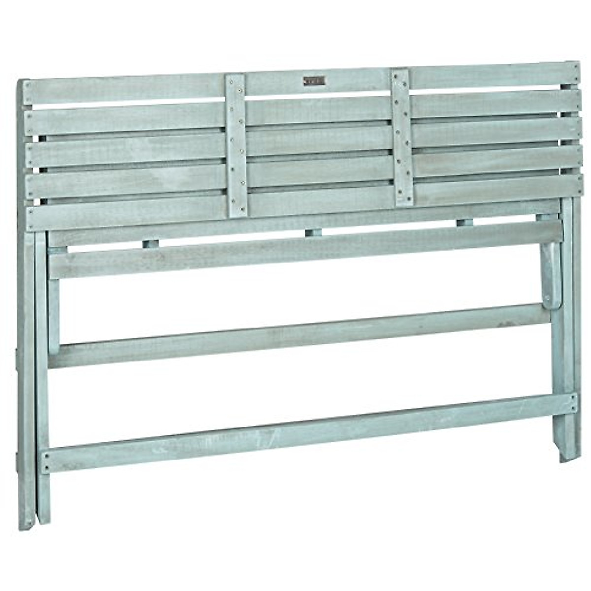 Safavieh Outdoor Collection Luca Ash Grey Folding Bench