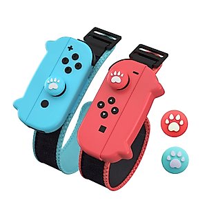 NANANINO Dance Switch Wristband, Wrist Bands for Dance Switch 2023 2022 2021 2020 2019, Adjustable Elastic Straps for Joy-Cons Controller (2 Packs for Kid)