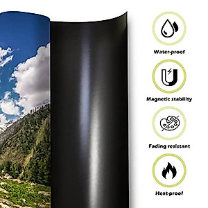 Dishwasher Magnet Cover Goats Standing Rock Beautiful View Himalayan Mountains Kheerganga Magnetic Refrigerator Stickers Decorative Appliance Cover Fridge Panels Metal Door Garage 23x26in