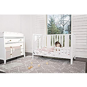 Little Seeds Haven Toddler Guard Rail, Nursery Furniture, White