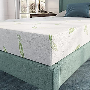NapQueen Anula, Twin-XL 6'' Green Tea Memory Foam Mattress, Bed in a Box