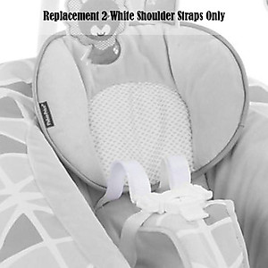 Replacement Parts for Fisher-Price Cradle 'n Swing - FHW45 - Replacement 2 White Shoulder Straps