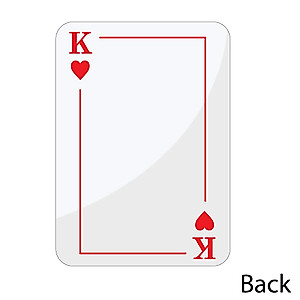 Big Dot of Happiness Las Vegas - Shaped Casino Party Thank You Note Cards with Envelopes - Set of 12