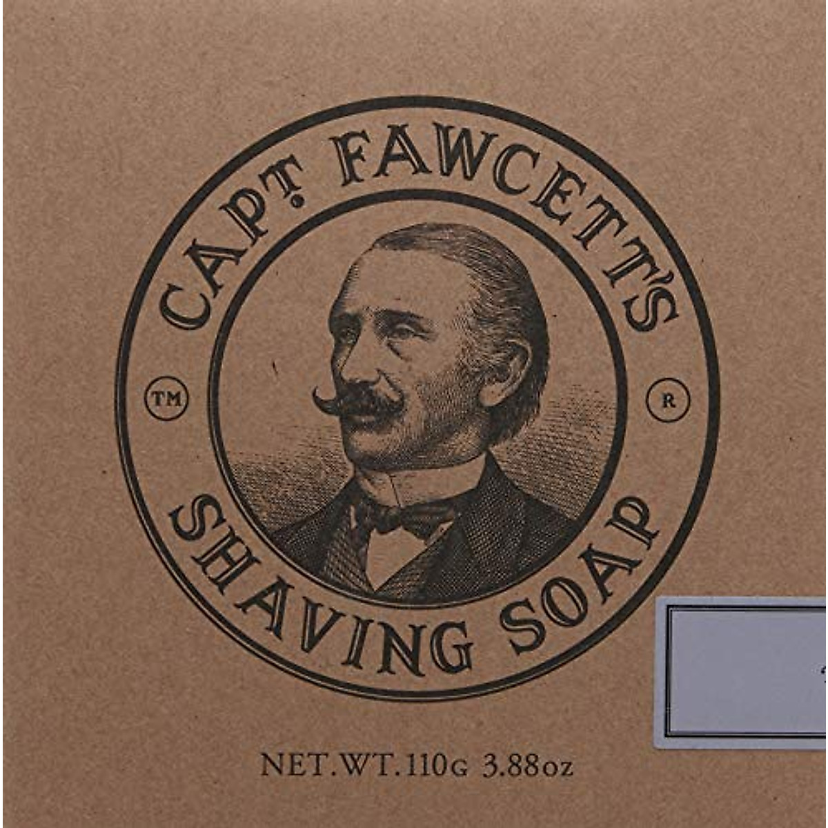 Captain Fawcett's Handcrafted Luxurious shaving soap with wooden bowl ((110g/3.88oz))- With fresh top notes of Pine Needle, Sandalwood & Amber, Elemi, | great for personal and professional use
