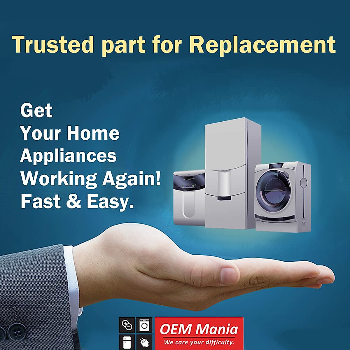 [5221ER1003A Valve OEM Mania] 5221ER1003A NEW OEM Produced for LG Washer Water Inlet Valve Replacement Part - replaces 5220FR2075L 5221ER1003A 5221ER1003C 5221ER1003D 5221ER1003F