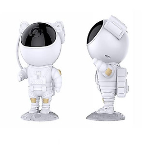 Astronaut Light Projector, 360° Rotation USB Galaxy Star Projector with Timer and Remote for Game Room, Bedroom, Home Theater, Party, Home Decor and Birthday Gift (White)
