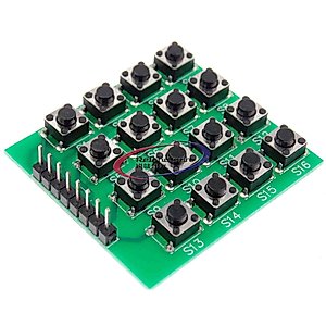Reland Sung 8pin 4x4 4 * 4 Matrix 16 Keys Button Keypad Keyboard Module Mcu