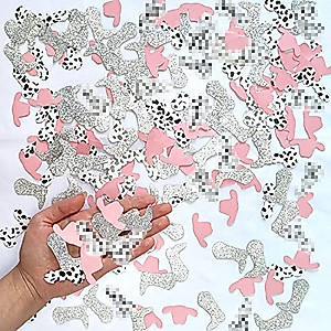 200 Pcs Boot and Cowboy Hat Confetti Nashville Bachelorette Party Confetti Western Cowgirl Bachelorette Confetti Disco Cowgirl Bachelorette Party Confetti