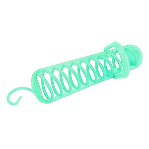 Zerodis Pet Bird Feeder Perch Stand Holder Basket Plastic Food Fruit Feeding r for Bird (Green)