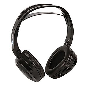 Audiovox Single Channel Wireless Fold-Flat Headphones with Batteries