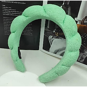 Halemet Spa Headband for Women Terry Cloth Headband for Washing Face Makeup Skincare Headband Puffy Headband 2024