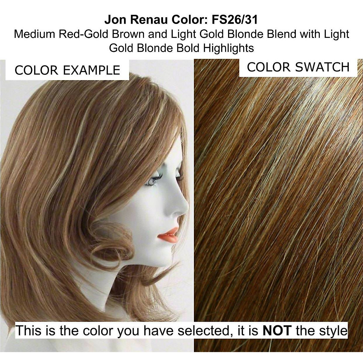 Bundle - 5 Items: Margot Remy Human Hair by Jon Renau, Christy's Wigs Q & A Booklet Luxury Shampoo & Conditioner & Pure Repair Restoring Balm - Color: FS26/31