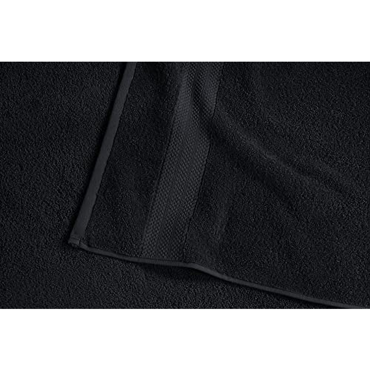 Lane Linen 24 Piece Bathroom Towels - 100% Cotton Turkish Towel Set, Quick dry, 2 Bath Towels Extra Large (Bath Sheet), 4 Bath Towels, 6 Hand Towel, 8 Wash Cloths for body and face,4 Bar Towel - Black