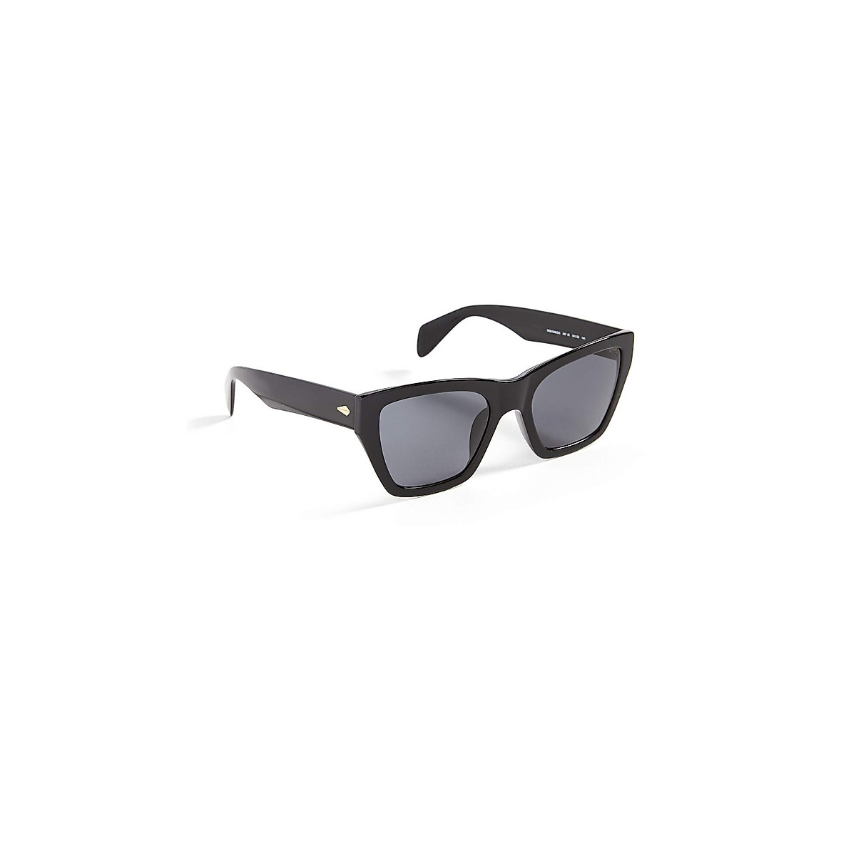 rag & bone Women's RNB 1046GS Sunglasses, Black, One Size