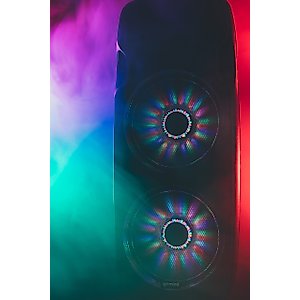 Gemini AS Series Professional Audio Dual 15-inch Portable Active PA Loudspeakers with Bluetooth Compatibility, Mic & Line XLR, 1/4", 1/8", RCA inputs
