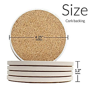 CoasterStone Absorbent Sand Dollar Drink Coasters