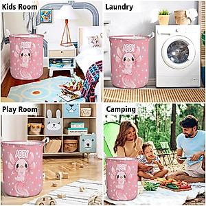 Custom Axolotl Laundry Baskets, Personalized Axolotl Laundry Baskets Gift for Kids Woman Adults, Customize Baby Name Laundry Hamper for Kids Boys Girls Adults