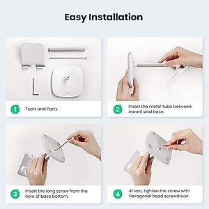 UGREEN Tablet Stand Holder Adjustable Desktop Holder Dock Riser Compatible for iPad 10.2 Inch iPad Air 10.5 iPad Mini 4 3 2 E-Book Reader Max 12.9 Inch White