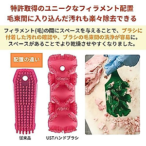 Vikan 38913 UST 6.9" Hand Brush - Stiff, Blue