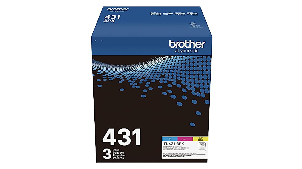 Genuine Brother TN-431 Color Toner Cartridge 3-Pack
