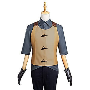 Roocnie Womens The Owl House Cosplay Costume Luz Shirt Amity Outfit Halloween Costumes (Small, Hunter)