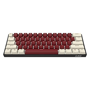 FIRSTBLOOD ONLY GAME. K610T 60% 2.4G Wireless/Bluetooth 5.0/USB Wired Triple Mode Mechanical Keyboard, 61 Keys Compact Gaming Keyboard with Programmable Software, White Backlit, Brown Switch