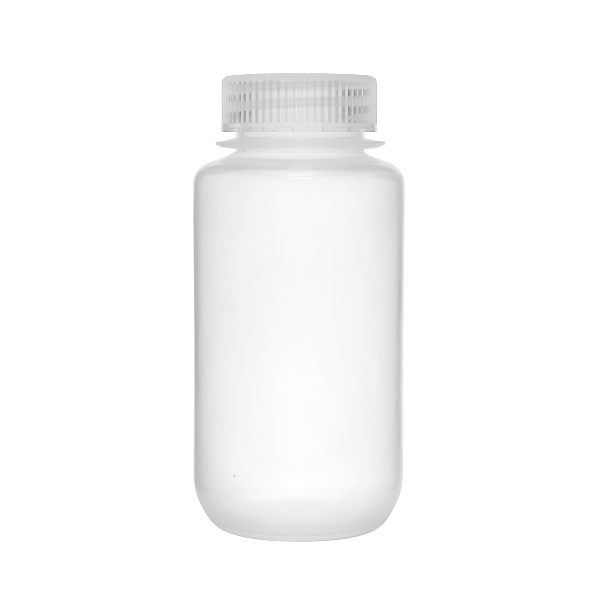 EISCO Reagent Bottle, 250ml - Wide Mouth with Screw Cap - Polypropylene - Translucent Labs