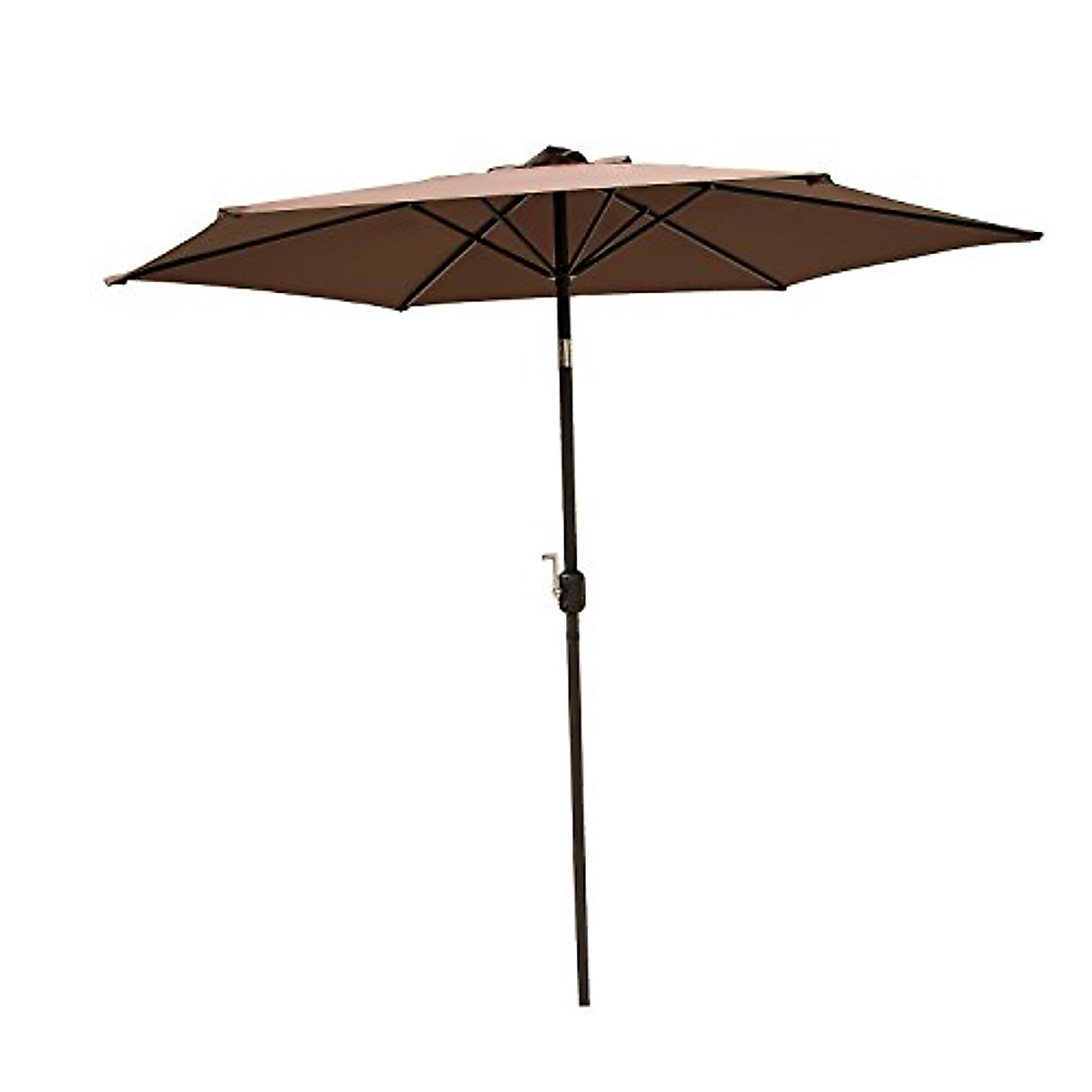 Bestmart INC New Outdoor Patio Garden Sun Proof Patio Umbrella Yard Beach with Crank Tilt 100% Polyester Fabric (8FT Tan)