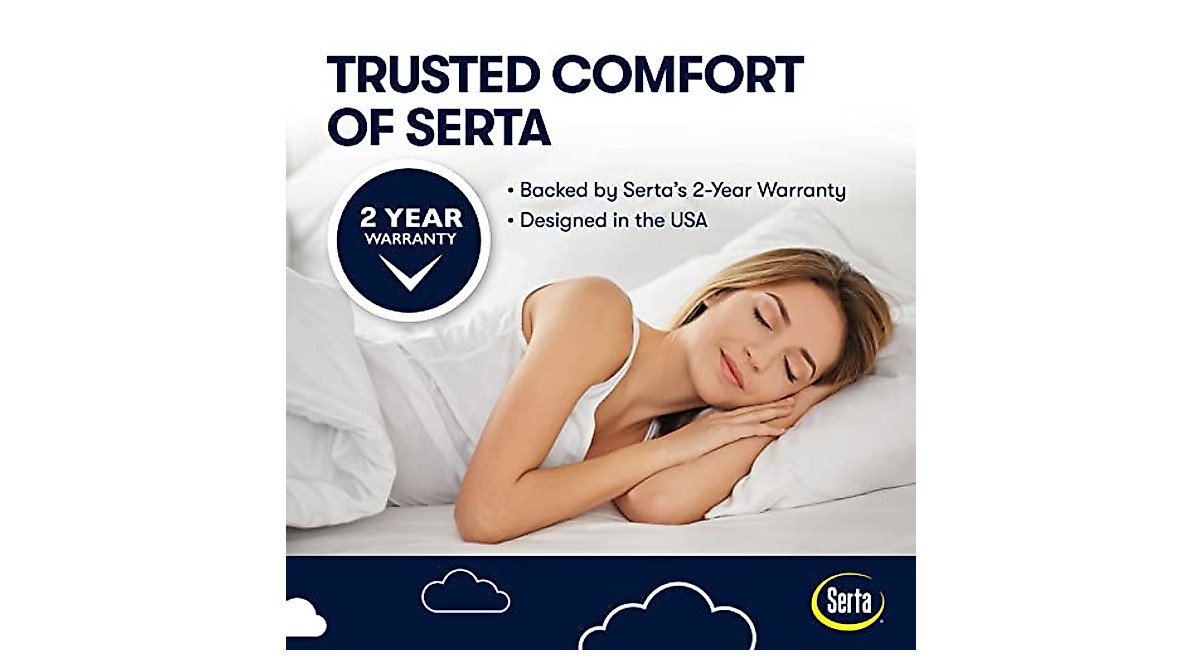 Serta Raised Air Mattress with NeverFlat Pump - Queen 18"