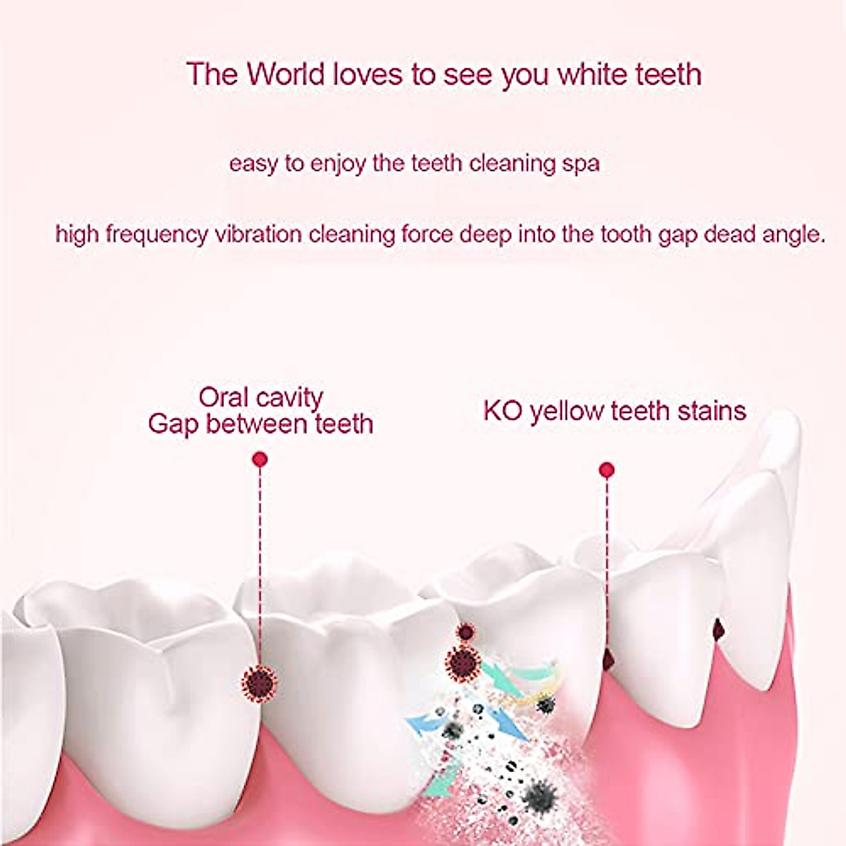 COOSKIN Sonic Electric Toothbrush Rechargeable 5 Modes with Build in 2 Mins Timer, 2 Soft Bristles Brush Heads, Clean Whitening 4 Hours Charge for 60 Days Use (Black)