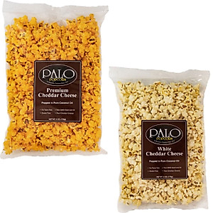 Palo Popcorn Gourmet Cheddar Cheese Popcorn Snacks, Gluten Free, Pick 6 Custom Variety Pack, 5.0-7.0 ounce bags (Pack of 6)