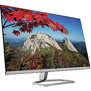 HP M27fd FHD 65w USB-C Monitor - Works With Chromebook - Computer Monitor with 27-inch IPS Display(1080p)- Eyesafe & 99% sRGB - AMD Freesync- HDMI, VGA & USB-C (Renewed), Silver