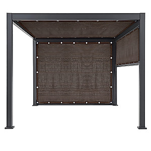 Abrotain Fence Privacy Screen Balcony Sun Shade Cloth 6'6"x9'9" 80% Shade Fabric Outdoor Patio Screens Mesh Panels Apartments Railing Cover UV Protection for Backyard Garden Porch Deck