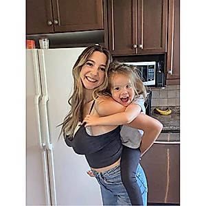 Bellababy Double Wearable Breast Pumps,Electric（Dark Gray-2Pcs） Hands Free,Low Noise and Pain Free,Long Battery Life,4 Modes&9 Levels of Suction,Fewer Parts Need to Clean,Easy Assemble/Disassemble