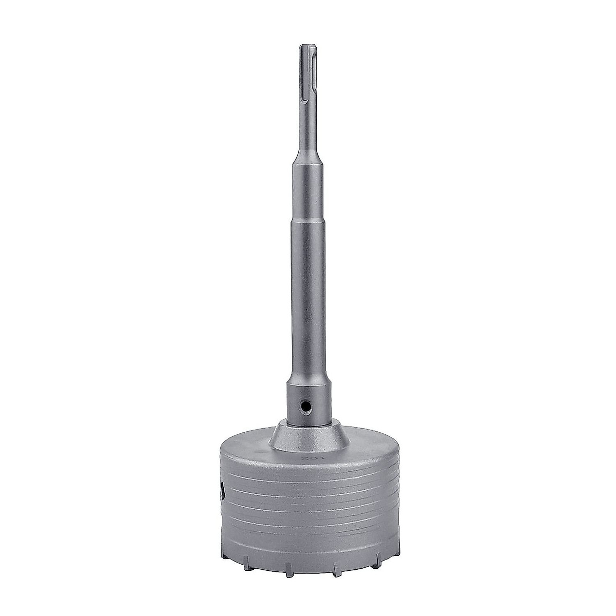 4 inch / 102mm Concrete Hole Saw with 220mm SDS Plus Shank Connecting Rod,GUICGOC Tungsten Carbide Teeth Cement Hole Saw for Cement Brick Concrete Stone Wall (4 inch / 102mm)