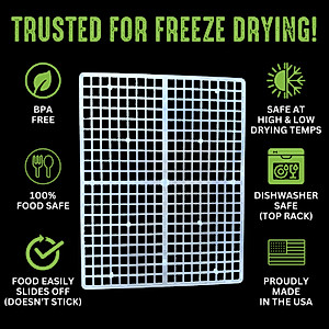 Tray Grids for Harvest Right Freeze Dryer Trays (Set of 10 grids - fits 5 Medium Trays) Freeze Drying Accessories
