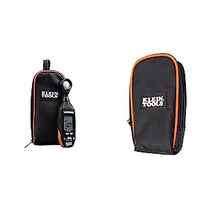 Klein Tools Digital Light Meter and Multimeter Carrying Case Bundle