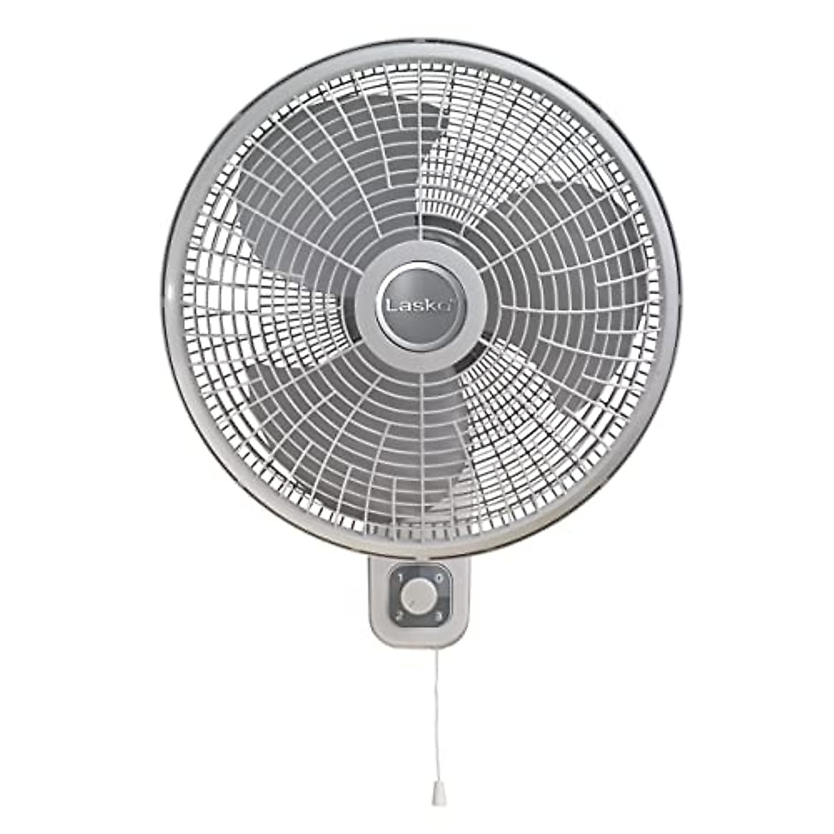 Lasko 16" 3-Speed Oscillating Wall Mount Fan for Indoor Use, M16900, Light Grey
