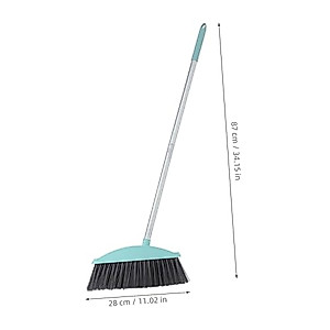 Hemoton Heavy Duty Broom with Long Handle for Home and Office Floor Cleaning Broom Durable Broom Outdoor Indoor Broom Floor Cleaning Broom
