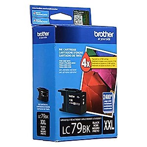 LC79BK Brother Innobella LC79BK High Yield Ink Cartridge - Black - Inkjet - 2400 Page - 1 Each