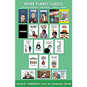 Funny Samuel L Jackson Birthday Card, Pupl Fiction Card for Friend, Humorous Bday Card for Him Her, Rude Card for Boyfriend